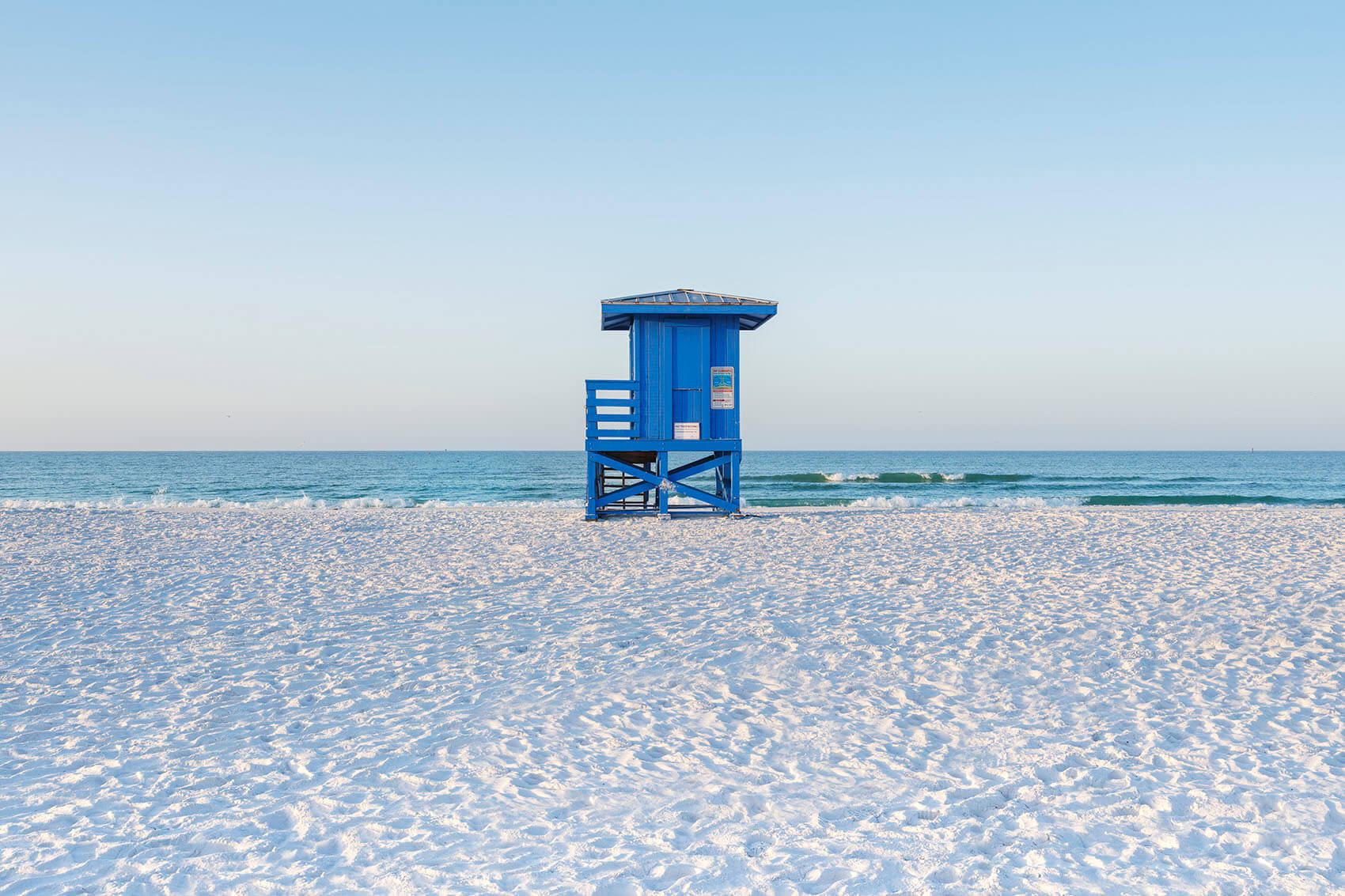 Siesta Key Blue Lifeguard Stand - Kincaid Galleries